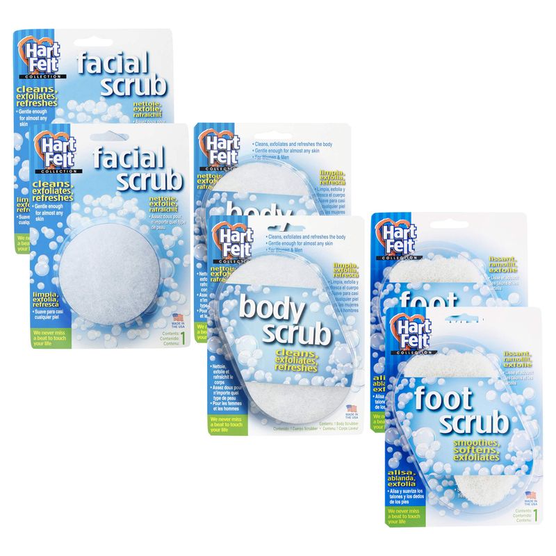 HartFelt Head-To-Toe Bundle Includes 2 Each Facial Scrub, Body Scrub ...