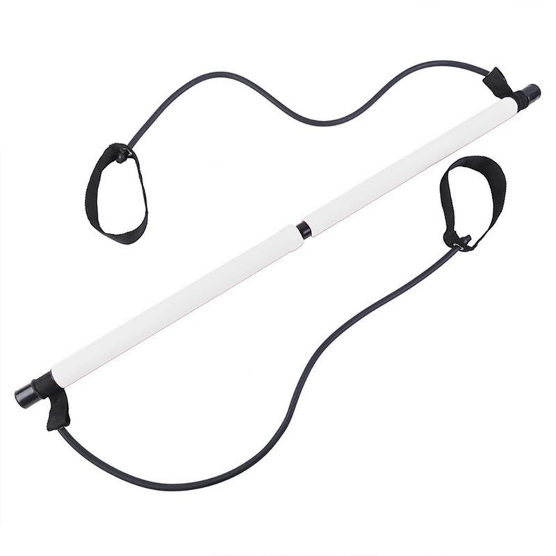Pilates Bar Kit with Adjustable Resistance Band,Portable Pilates ...