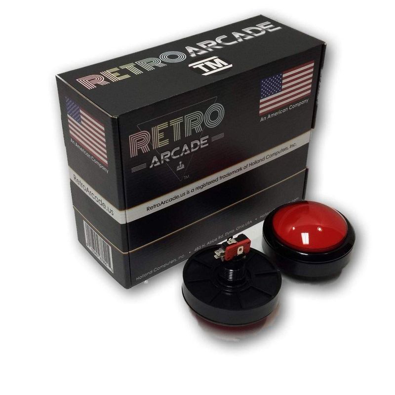 RetroArcade.us Arcade Game Dome Illuminated Button for Arcade and Crane ...
