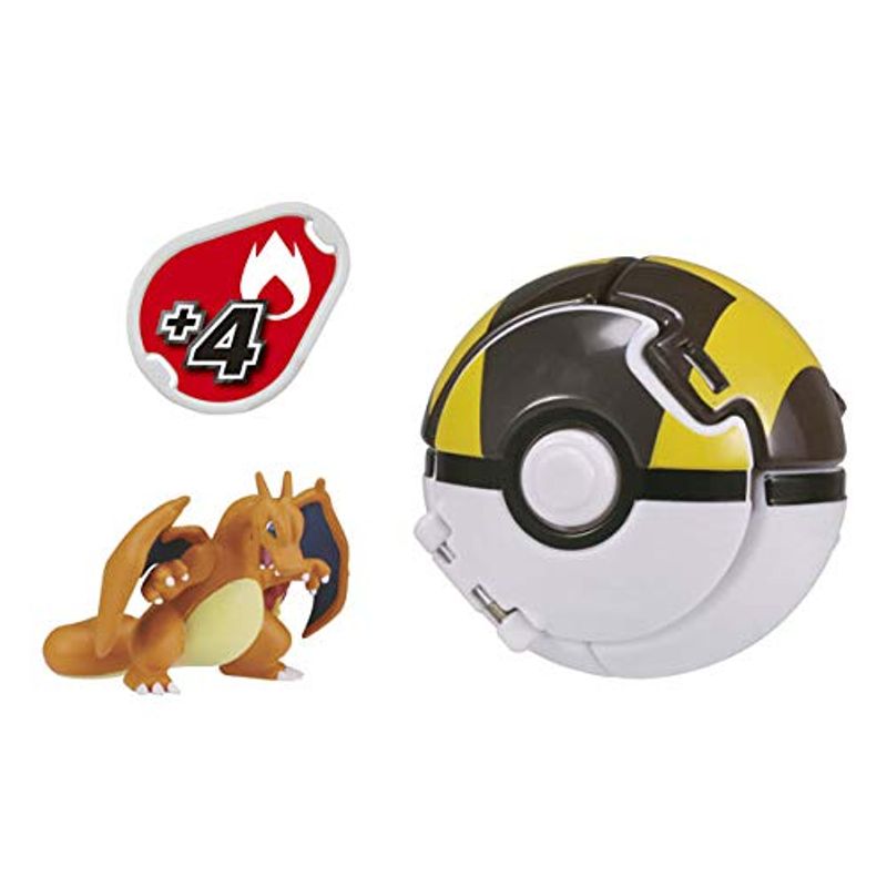 Takara Tomy Pokemon Moncolle Charizard (Hyper Ball) Pokemon Figure, Toy ...