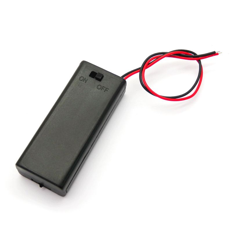 2xAAA Battery Holder Box with Power Switch (No Plug) - Online ...