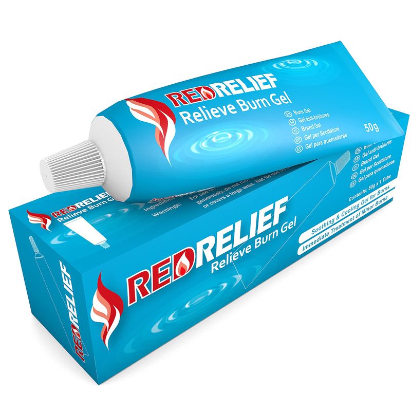 RedRelief Emergency Burn Gel 50g Tube- Soothing and Cooling Gel ...