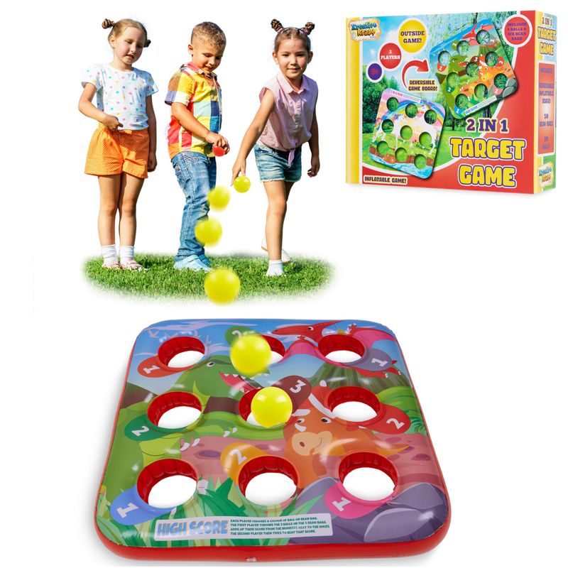KreativeKraft Bean Bags Kids Throwing Target Ball Game Inflatable Game ...