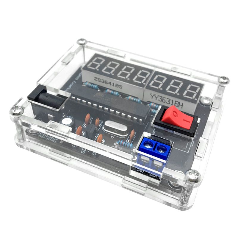 DIY Frequency Counter Kit, 0.45Hz-10MHz Frequency Meter, Frequency Counter, Digital VR Frequency ...