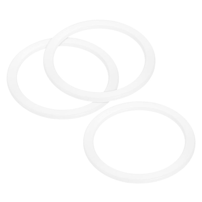 sourcing map Gasket Seal Coffee Maker White Silicone Ring Replacement ...