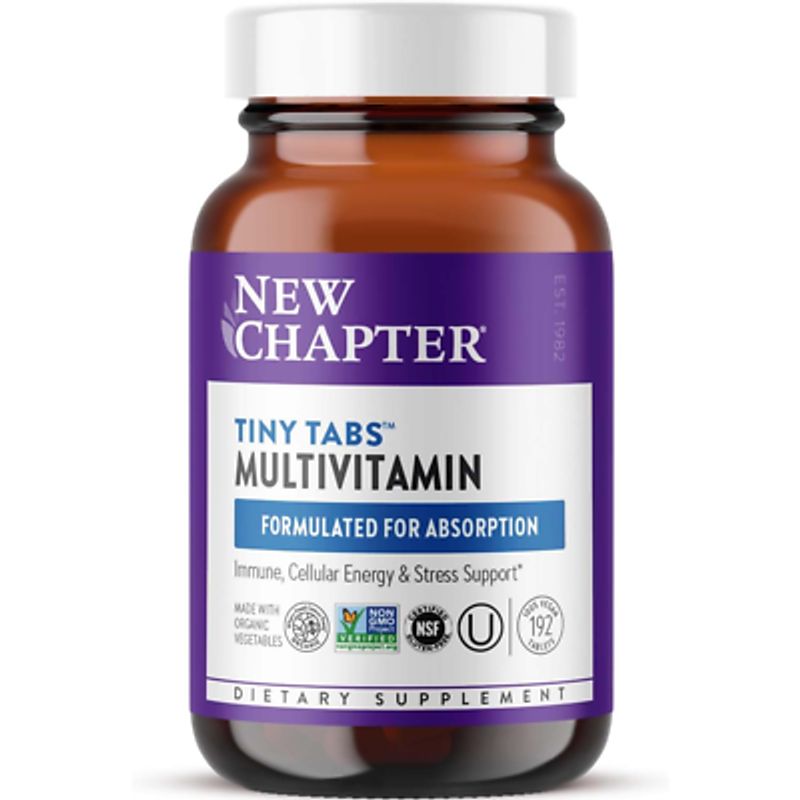 New Chapter Tiny Tabs Multi 192 Tabs Whole Food Multivitamin for Daily ...