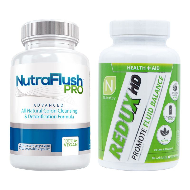 ULTIMATE DETOX DUO: Redux HD + NutraFlush Pro Powerful Cleanse and ...