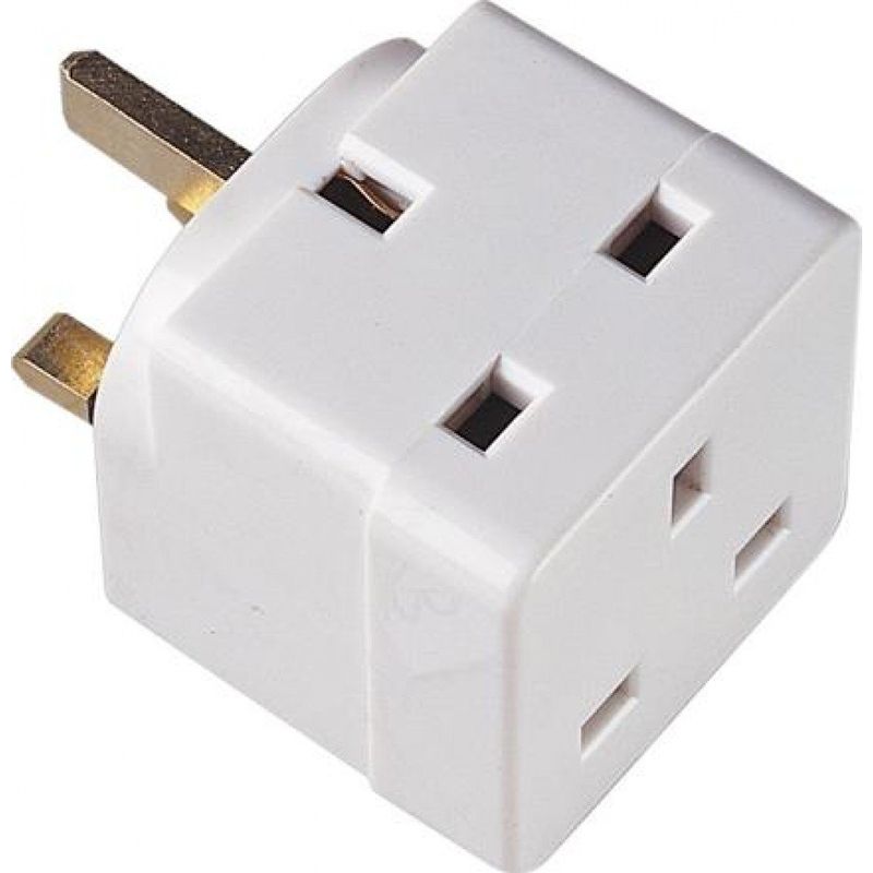 Eagle 13 A 2-Way Block Socket Splitter Mains Adaptor - Online ...