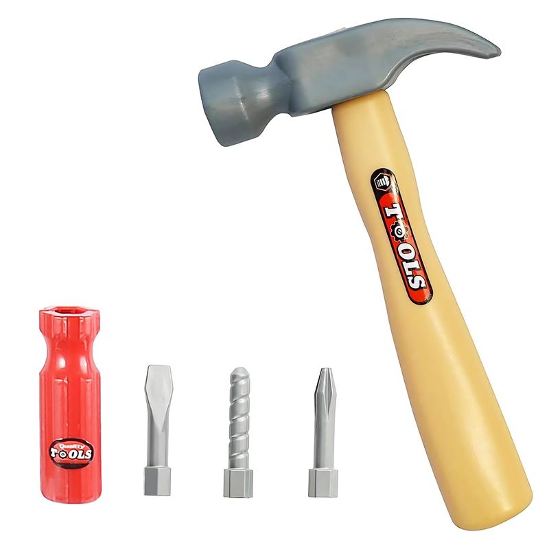 Toy Choi's 4Pcs Toddler Hammer, Plastic Toy Hammer and Toys Simulation ...