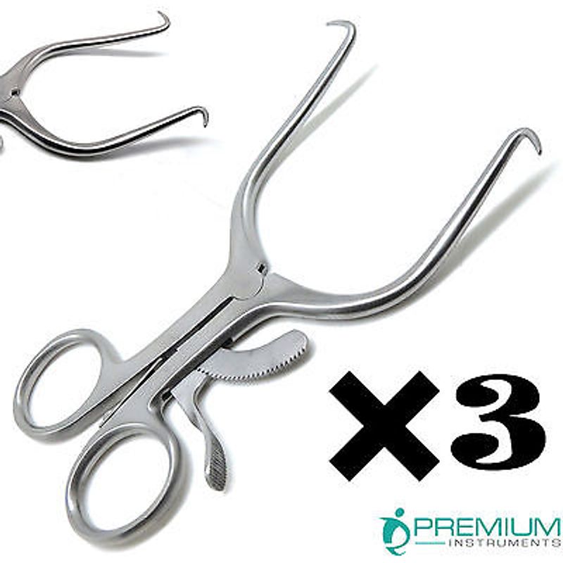 3 Pcs Surgical Gelpi Retractors 5.5" Sharp Points Stainless Steel ...