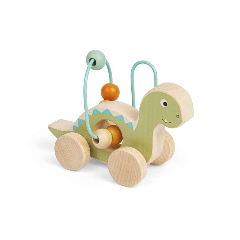 Bigjigs Toys Push Along Diplodocus - 2-in-1 Wooden Dinosaur Push-Along ...