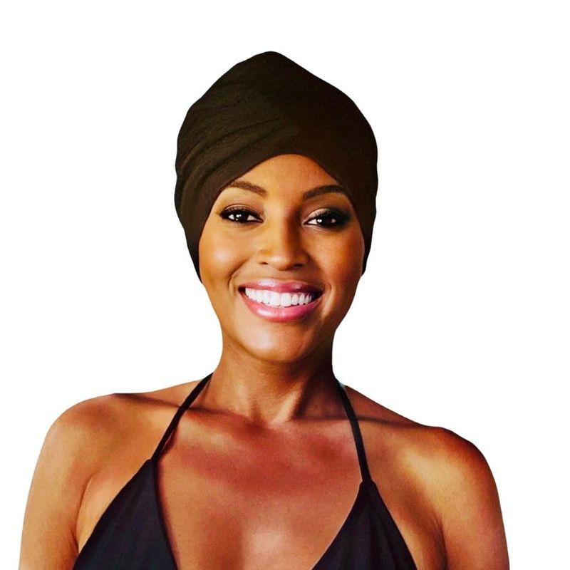 Waterproof Swim Turban, Extra Large Swip Cap. Keeps Hair Dry ...