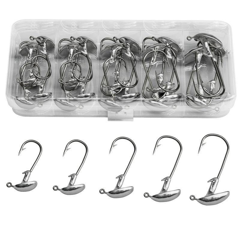 Njord Kalastus Standup Jig Head Set 25 Pieces 5 Weight Classes (3.5 g 5 ...