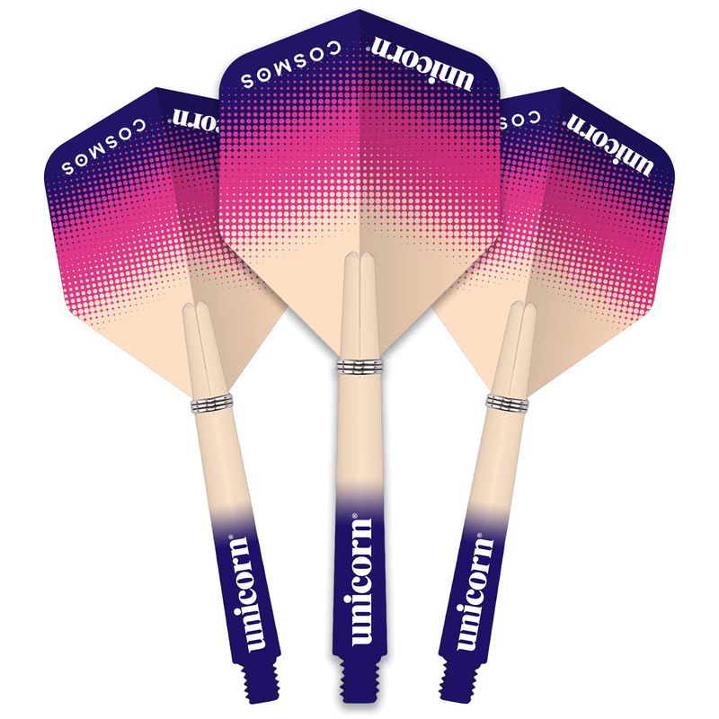 Unicorn Dart Shafts & Flights Set | Gripper 3 Cosmos | Durable Nylon ...