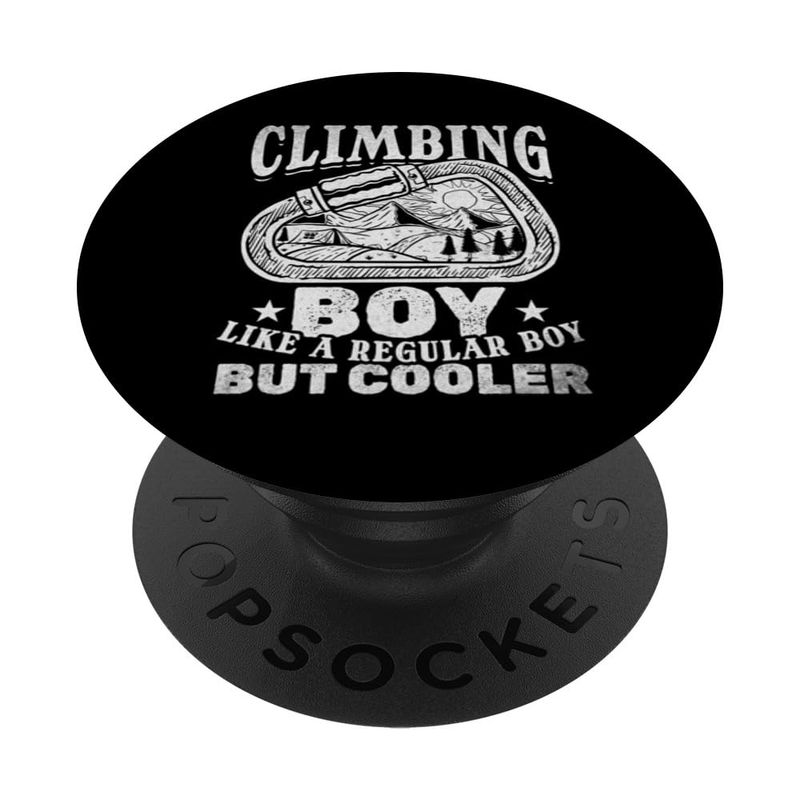 Climber Boy Climbing Bouldering Mountain Climbing Boy PopSockets ...