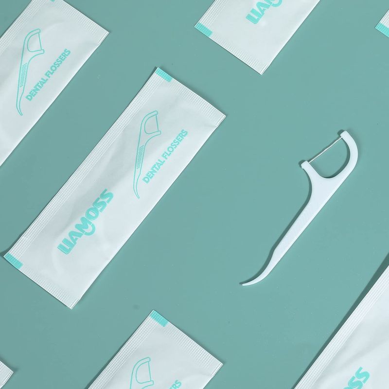 Individually Wrapped Dental Floss Picks-50 Count Professional Shred ...