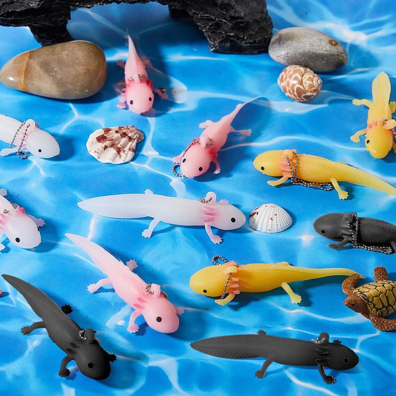 Shappy 24 Pcs Axolotl Valentines Animals Adorable Axolotl Toy Axolotls ...