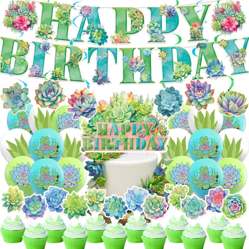 Succulent Plants Birthday Party Decorations Succulent Plants Party ...