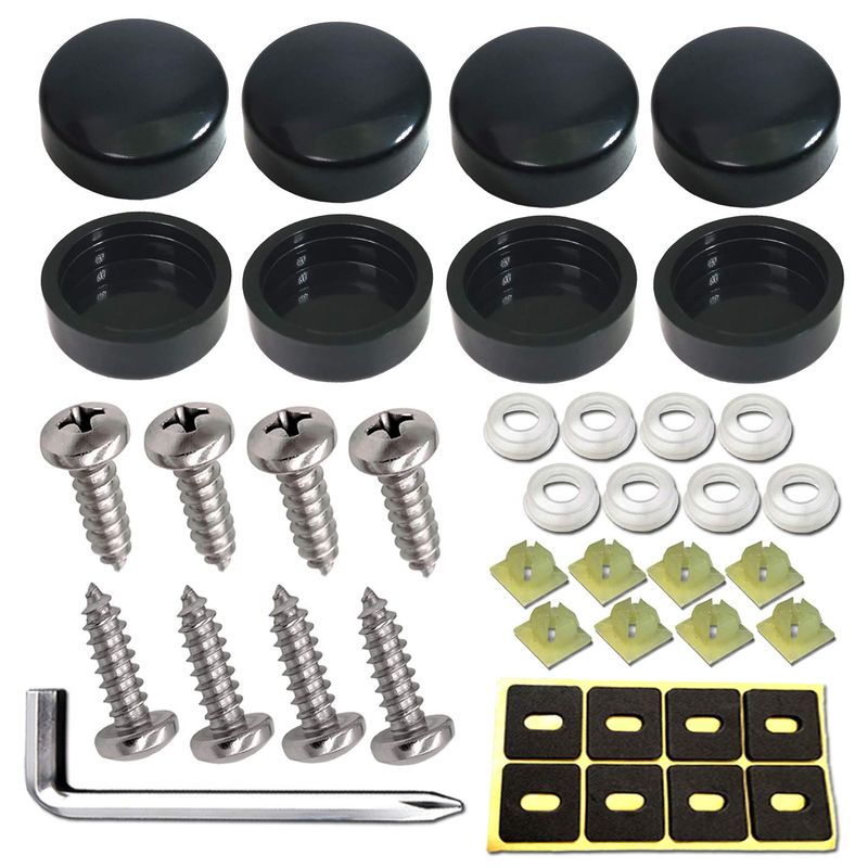 ZXFOOG Stainless Steel License Plate Screws-Anti-Rust Screws Self ...