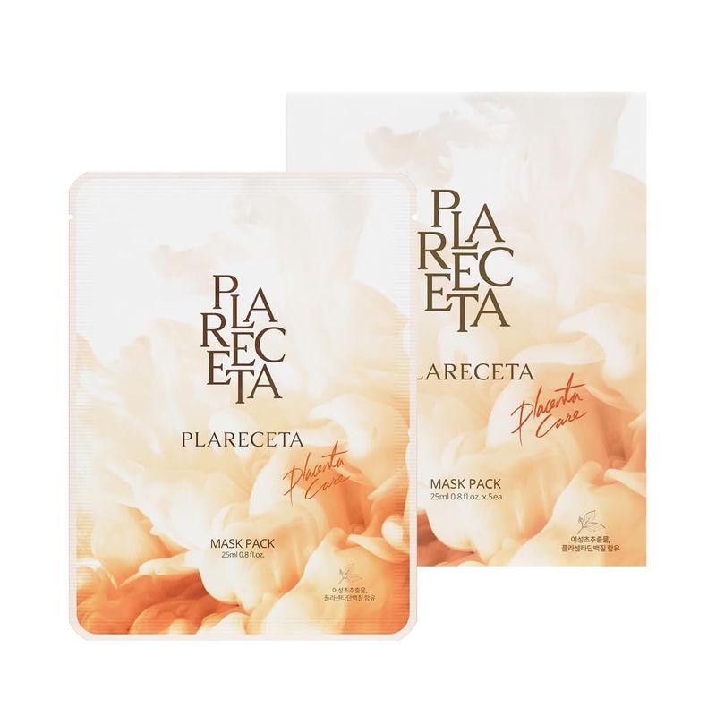Placenta Facial Sheet Mask, Hydrating & Soothing with Placenta Extract ...