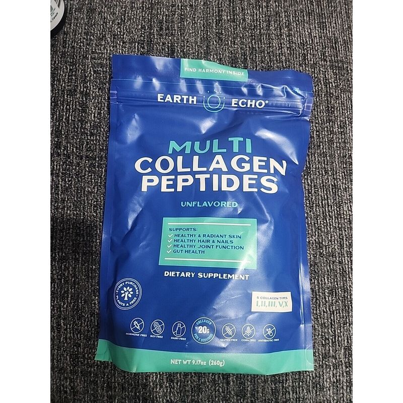 Multi Collagen Peptides Unflavored, Earth - Echo 9.17 Oz - Online Marketplace - EveryMarket