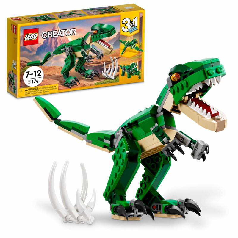 LEGO Creator Dinosaur 31058 Toy Blocks, Present, Dinosaur, Boys and ...
