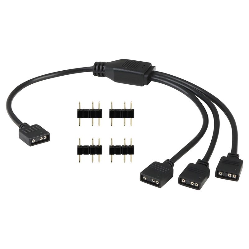 QTMMC ARGB Splitter Cable 3Pin Led Strip Light Connectors 5V Female to ...