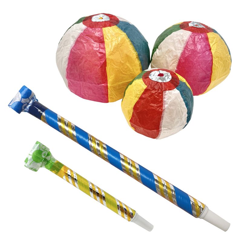 Nostalgic Folk Craft Toy Set, Blowing Toy, Paper Balloons, Blown Back ...