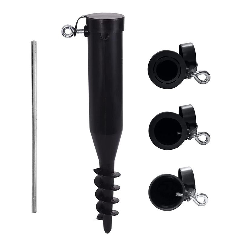 WINSOME Plastic Ground Spike Rotary Washing Line - Screw In Earth ...