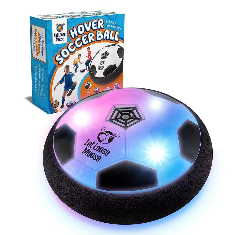 Let Loose Moose Hover Soccer Ball - Indoor LED Floating Toy for Kids ...