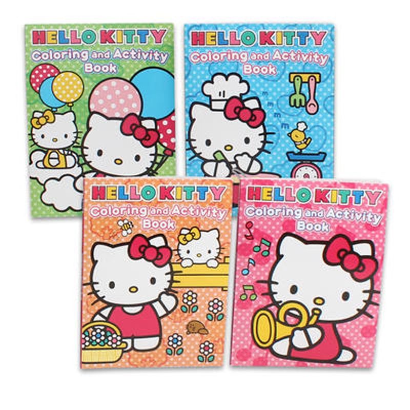 Hello Kitty Coloring and Activity Books Super Set ~ 4 Hello Kitty Books ...