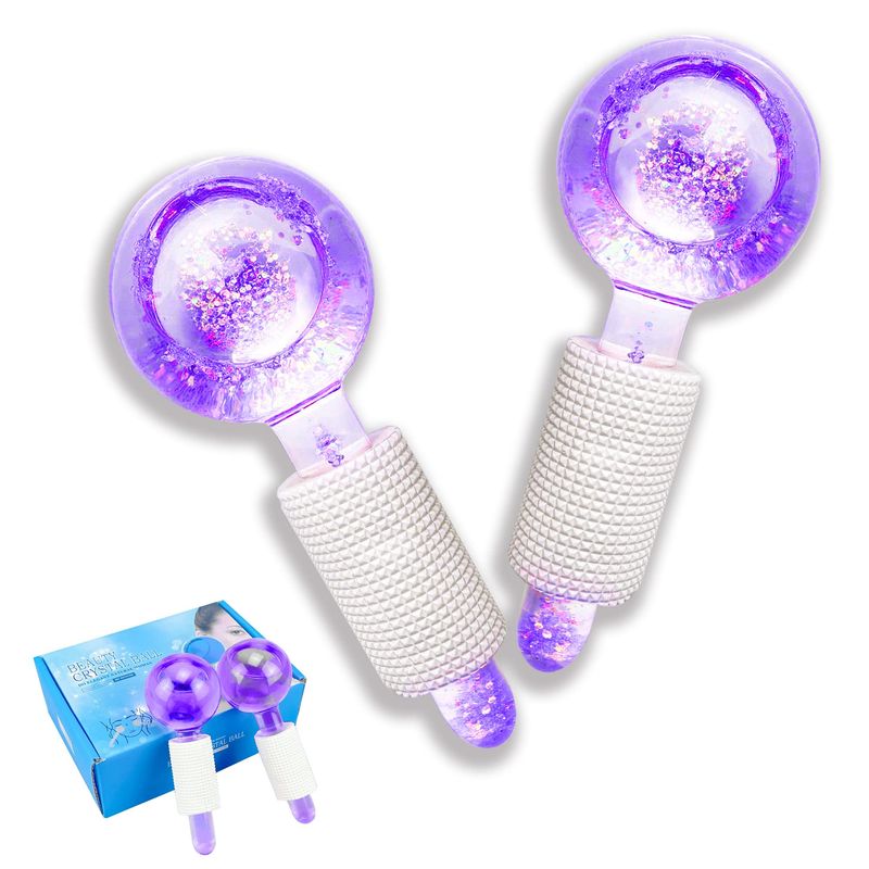 Smasener Ice Globes for Facials, Ice Globes, 2PCS Facial Ice Globes ...
