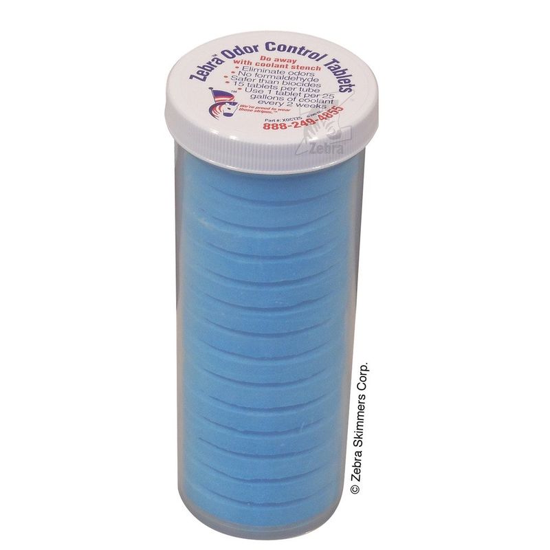 Zebra XOCT25 Coolant Odor Control Tablets (15/Tube) - Online ...