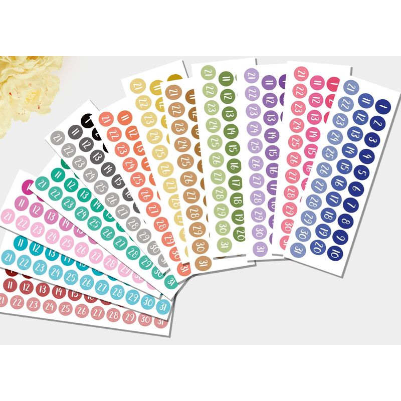 Dates Sticker Bundle, Date Covers Planner Stickers, Dates Planner ...