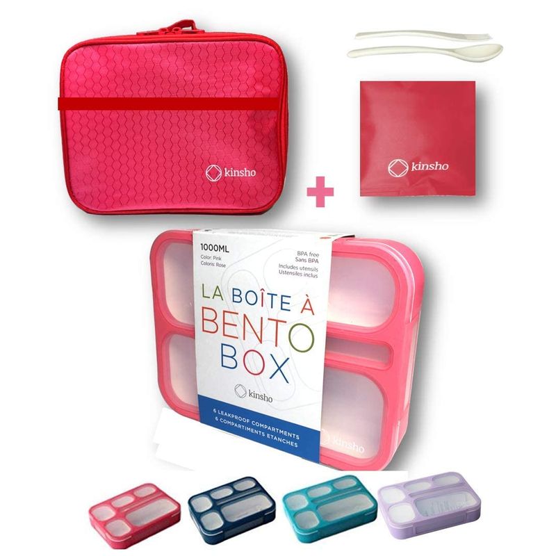 Bento Box with Lunch Bag and Ice Pack Set | Snack Containers Boxes for ...