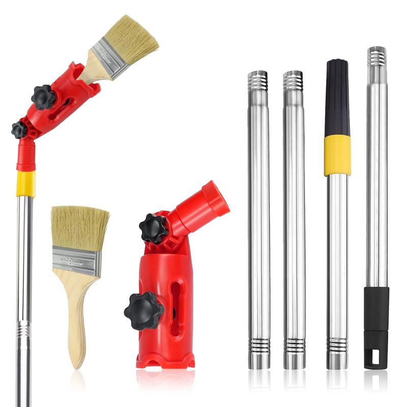 Multi-Angle Paint Brush Extender Extension Pole, 1.1m Roller Extension ...