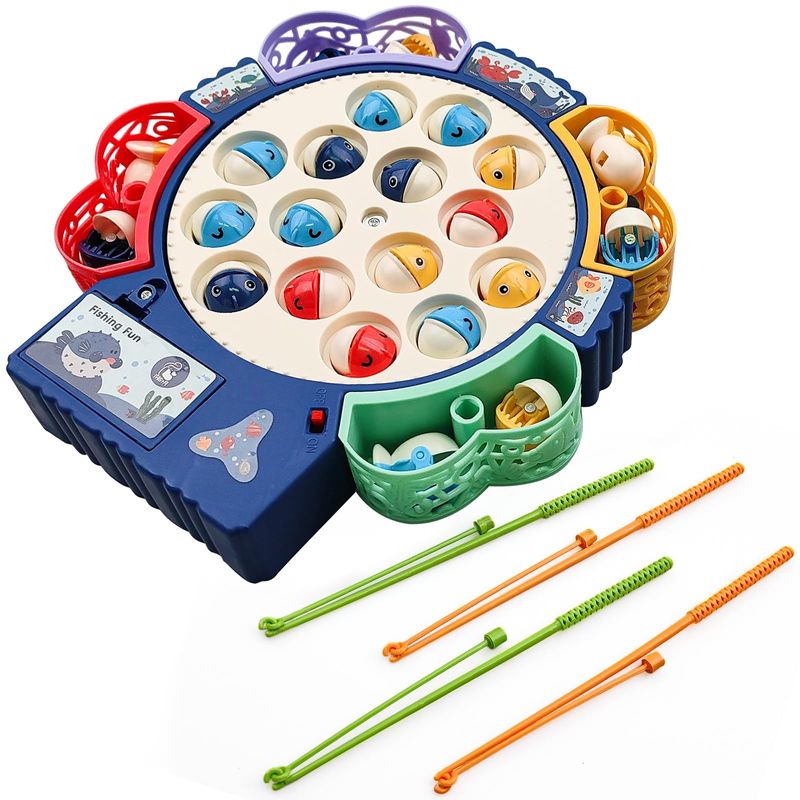 Morofme Magnetic Fishing Game Toy Play Set Includes 25 Fish and 8 ...