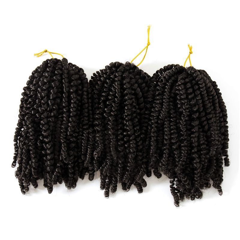 OneDor 3 Pack 8 Inch Spring Twist hair Ombre Colors Synthethic Braiding ...