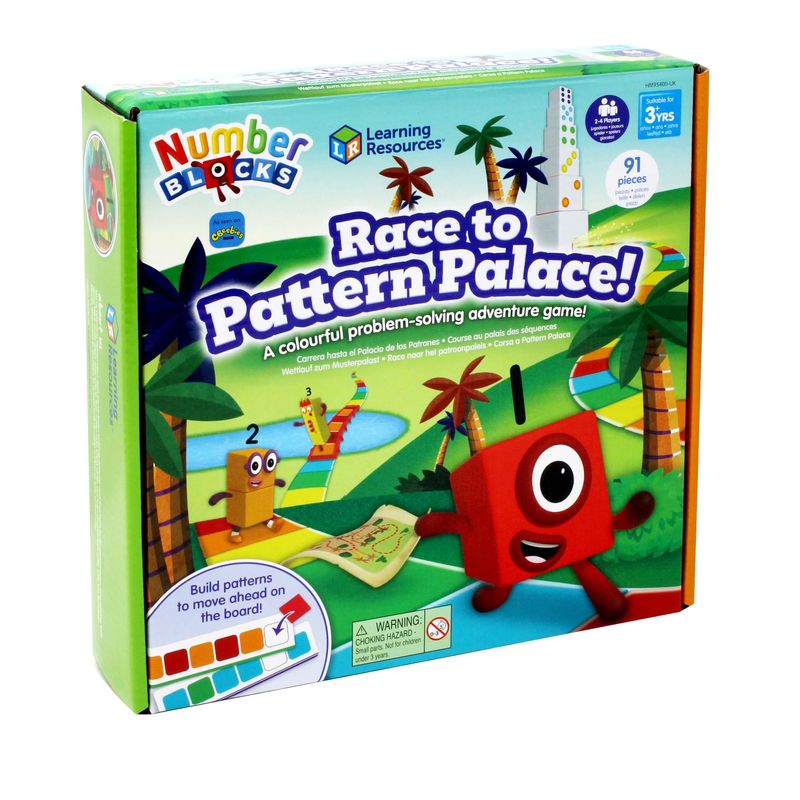 Learning Resources Numberblocks Board Game "Race to the Pattern Palace", Numberblocks Gifts ...