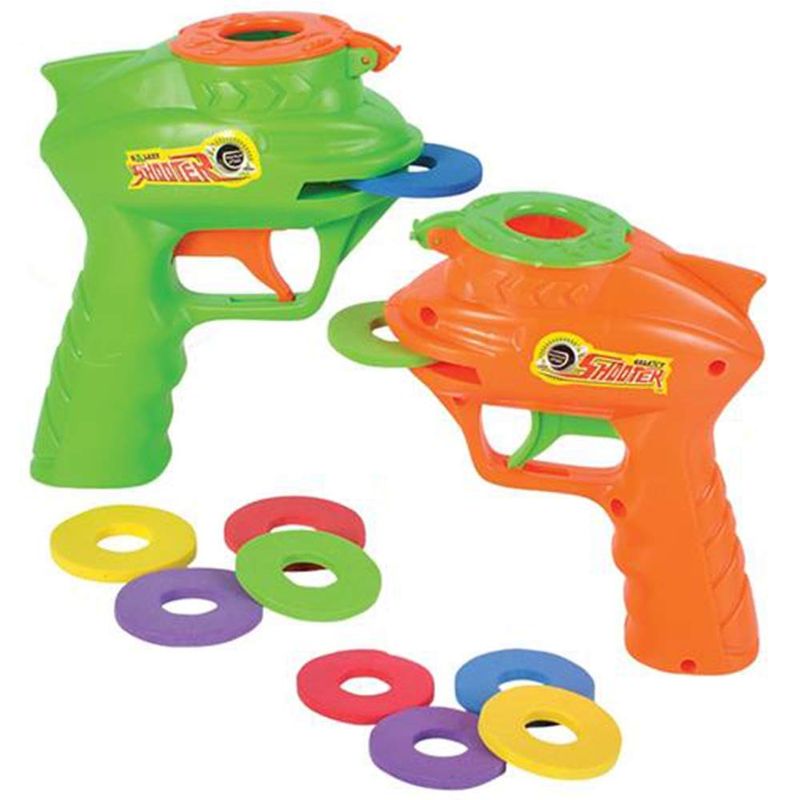 ArtCreativity Foam Disc Launcher, Set of 2 Disk Shooter Toy Guns with 1 ...