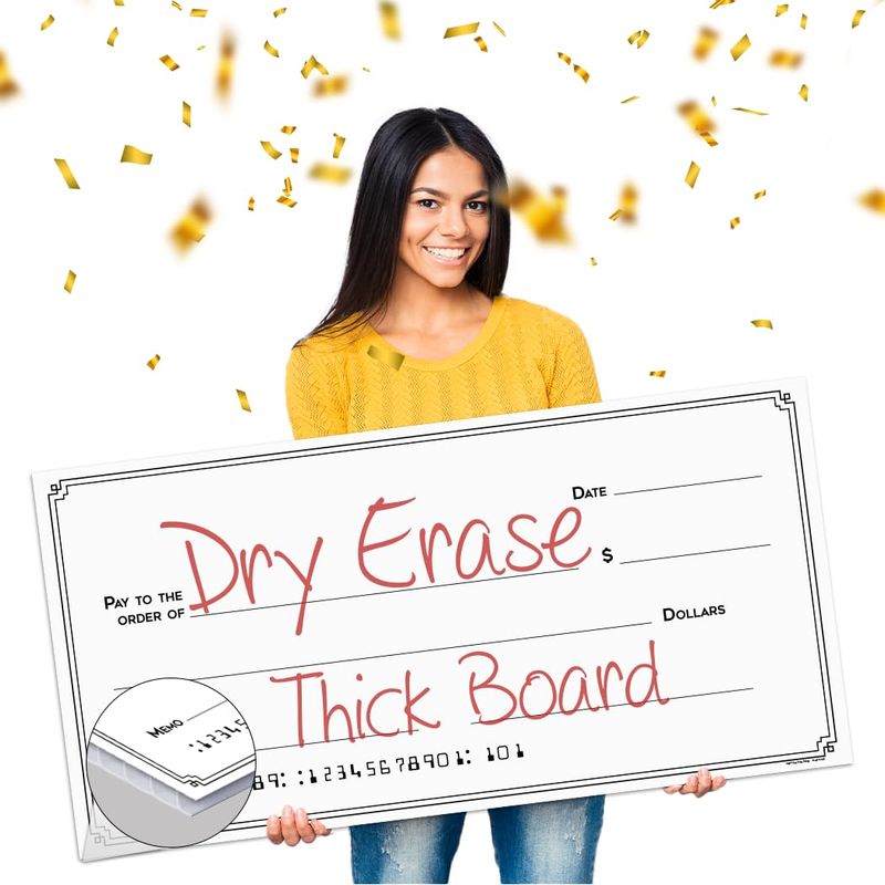 Giant Fake Award Presentation Check - 16" x 32" - Large Novelty ...