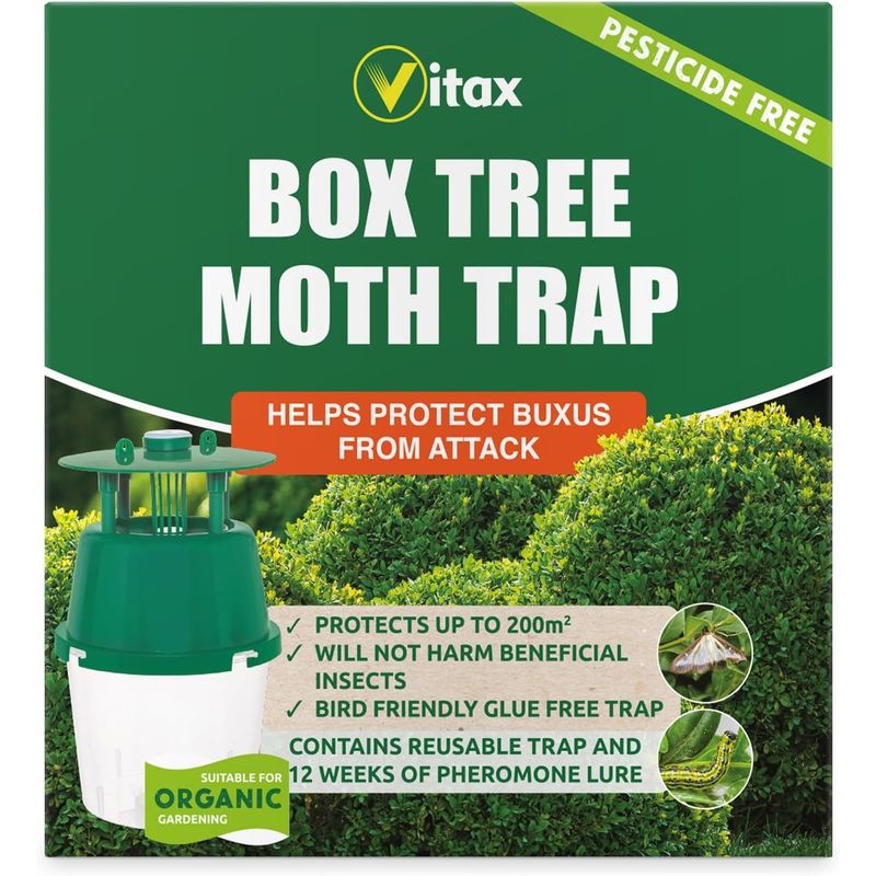 Box Tree Moth Trap | Includes Reusable Trap & 2 Pheromone Lures ...