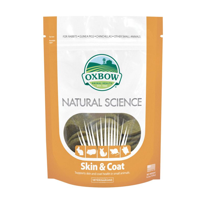 Oxbow Natural Science Skin & Coat Supplement - High Fiber, Palm Oil ...