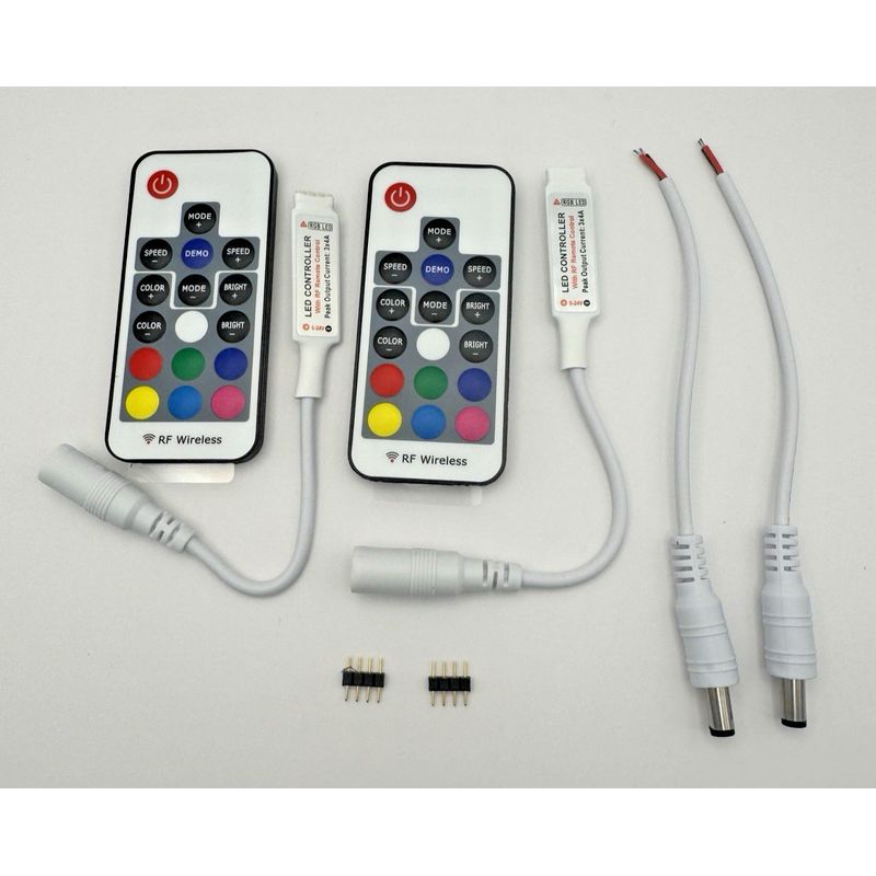 Wireless Controller Receiver 12VDC 4-Pin For RGB LED Light Strip ( 2 ...