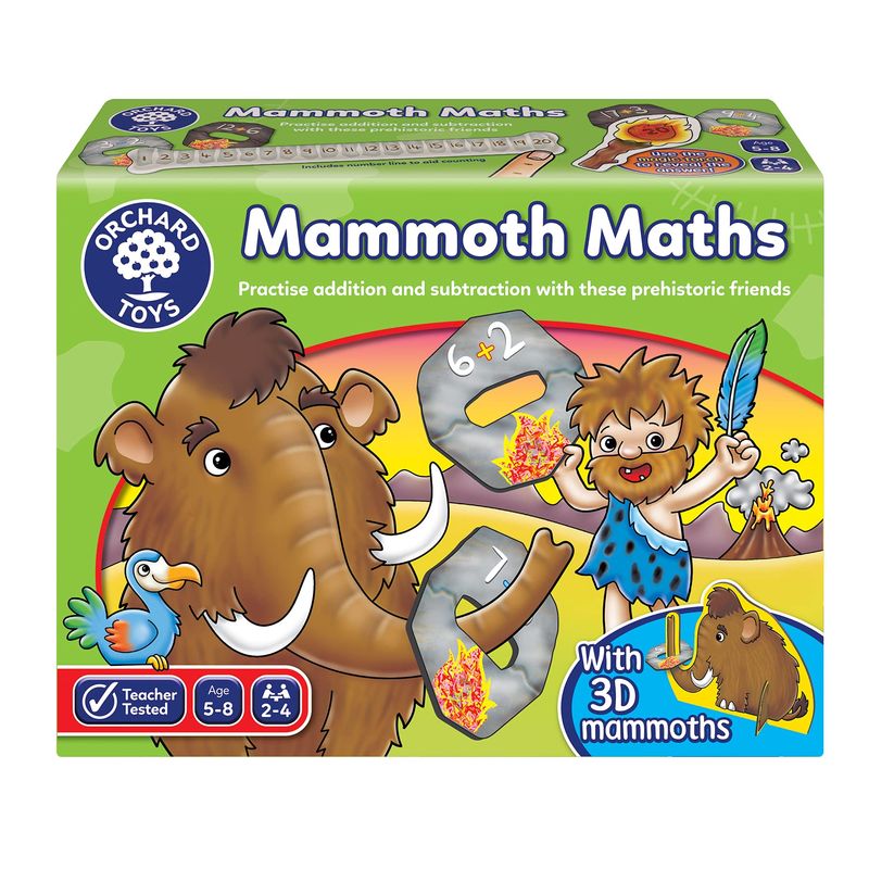 Orchard Toys Mammoth Maths Game, Educational Addition and Subtraction ...