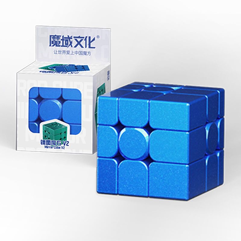Moyu Mirror Cube V2, 3x3 Stickerless Cube 3x3x3 Magic Speed Cube ...