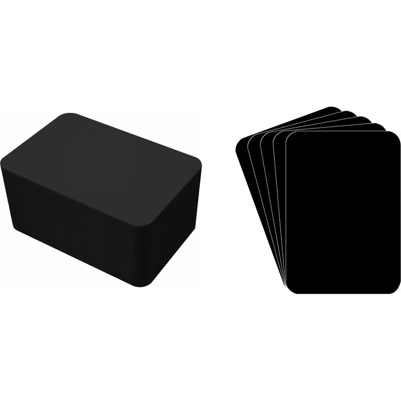 (100) Vertical Trading Card Divider Cards - Black - Standard 20 Mil- 2 ...