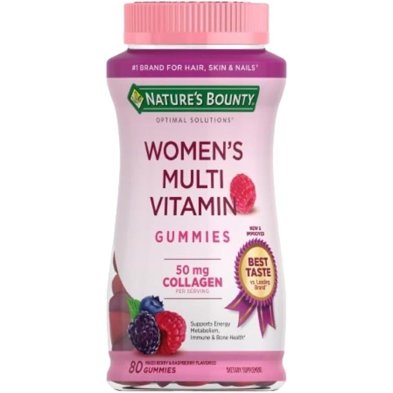 Nature's Bounty Optimal Solutions Women's Multivitamin Gummies, 80 ...