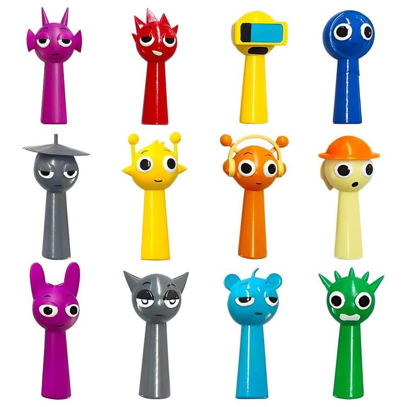 KSVFTB Sprunki Action Figures, 12pcs Sprunki Cartoon Figures, Sprunki ...