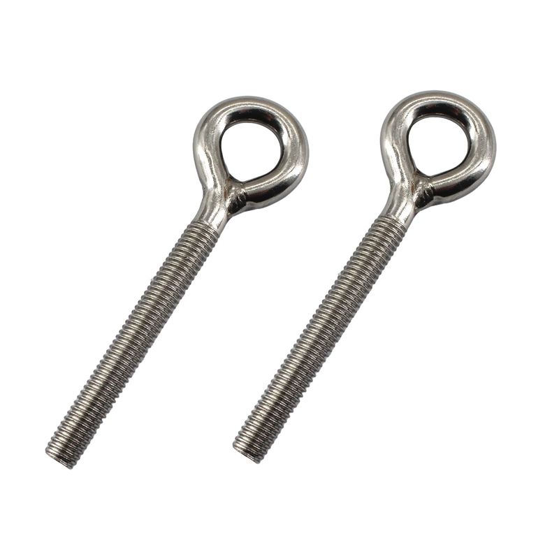 2Pcs Stainless Steel M16 Eye Bolt Long Shank Threaded Rod Ringbolt ...